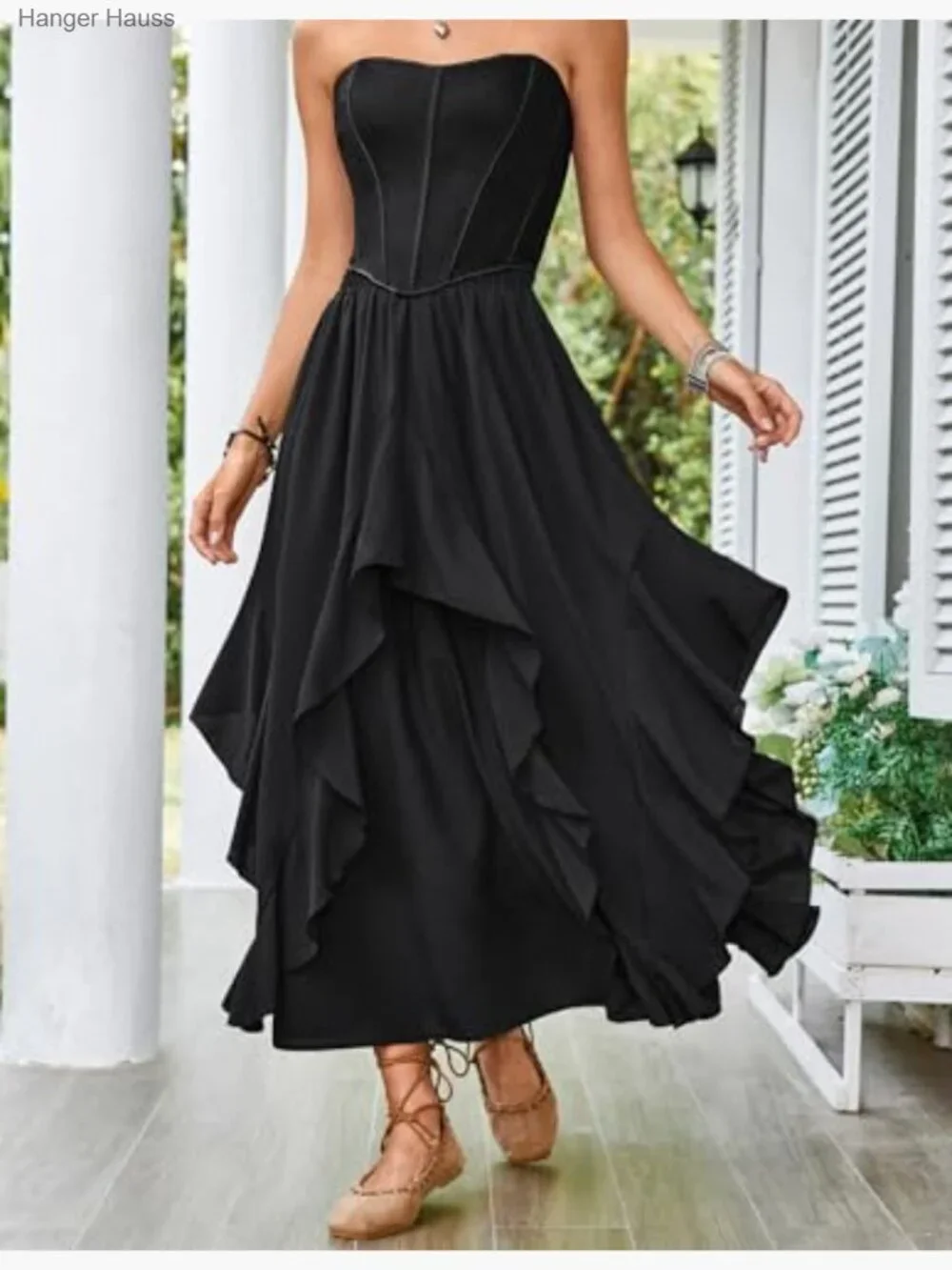 Skirts | Ruffled Chiffon Flowy Renaissance Maxi Skirt With Pockets ...